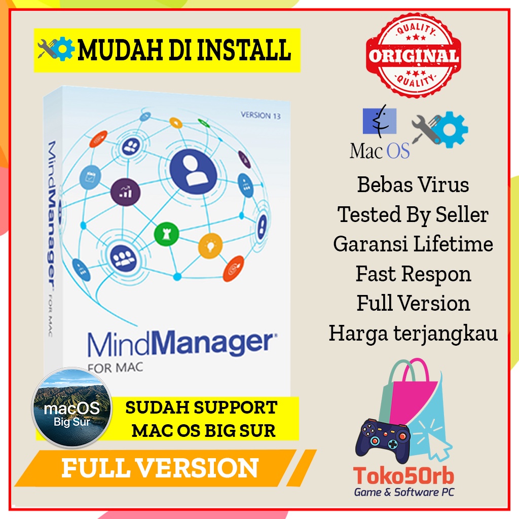 Jual Software Mind Mapping dan Flow Chart: MindManager for Mac 13 [Mac] | Shopee Indonesia