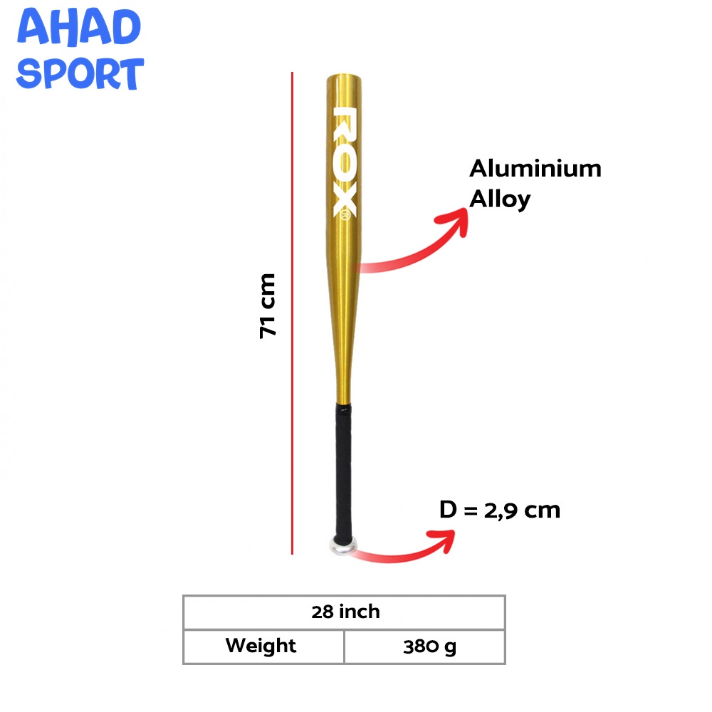 Jual Stik Baseball Softball ROX Stick Tongkat Pemukul Original | Shopee ...