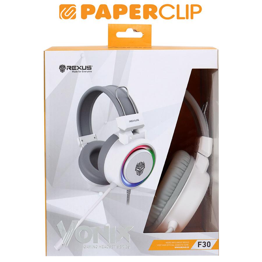 Jual HEADSET REXUS F30 VONIX DOUBLE JACK WHITE | Shopee Indonesia