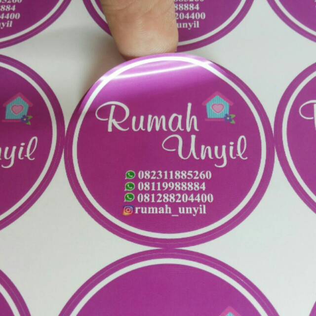 Jual STIKER VINYL 5 x 5 cm | Shopee Indonesia