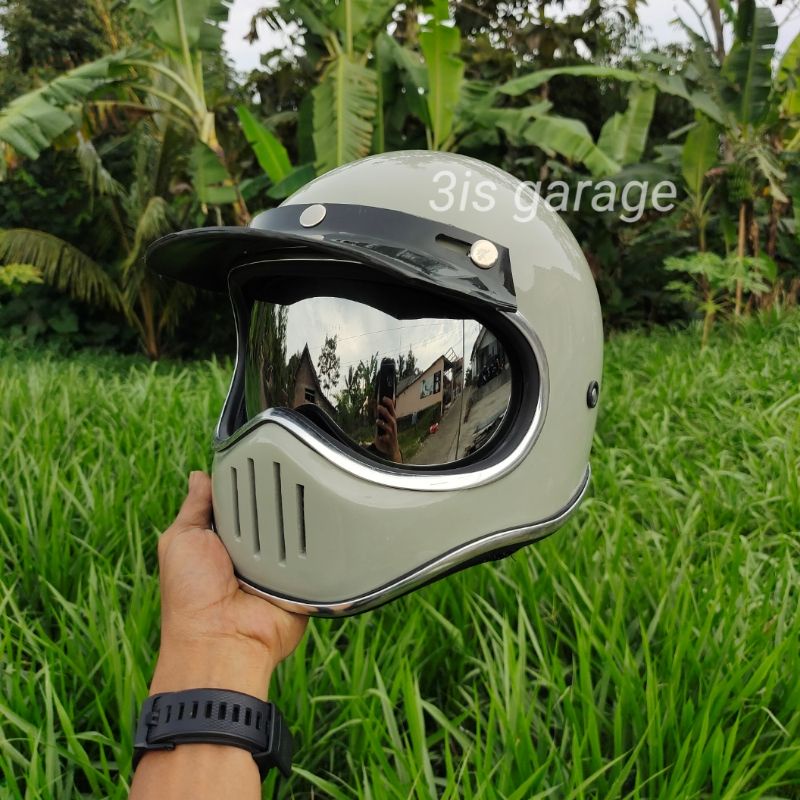 Jual HELM MODEL CAKIL WARNA HITAM DOFF FULL FACE | Shopee Indonesia