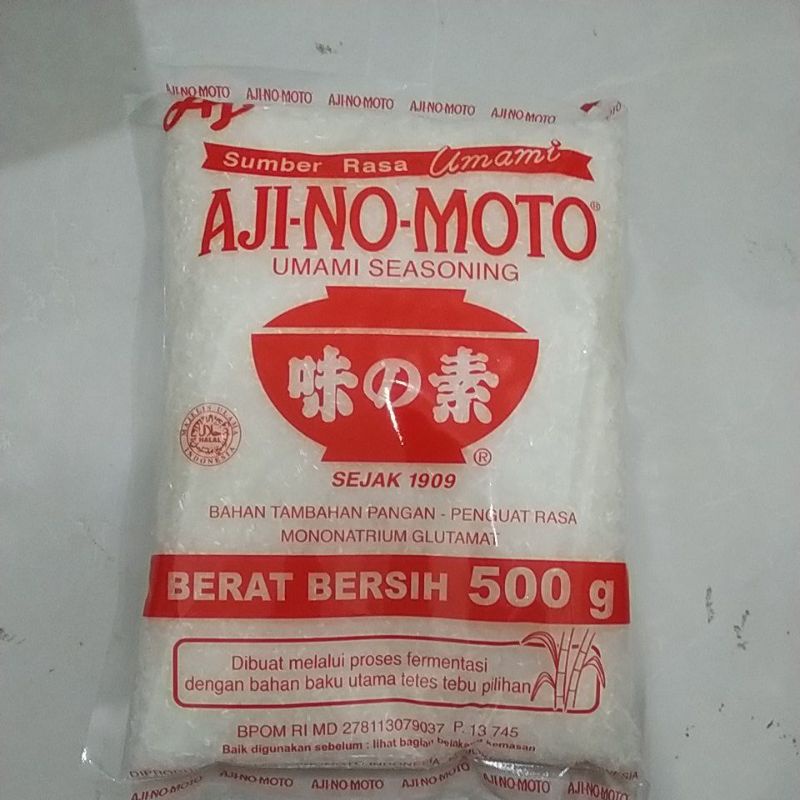 Jual MSG Ajinomoto 500gr (1/2kg) | Shopee Indonesia