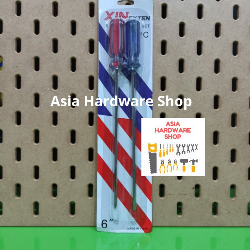 Jual Obeng Plus Minus Set Isi 2 Ukuran 3 Inci Inch XINEXTEN | Shopee ...