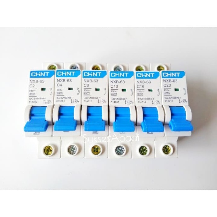 Jual MCB CHINT 1 PHASE 2A, 4A, 6A, 10A, 16A, 20A, 25A, 32A, 40A, 50A ...