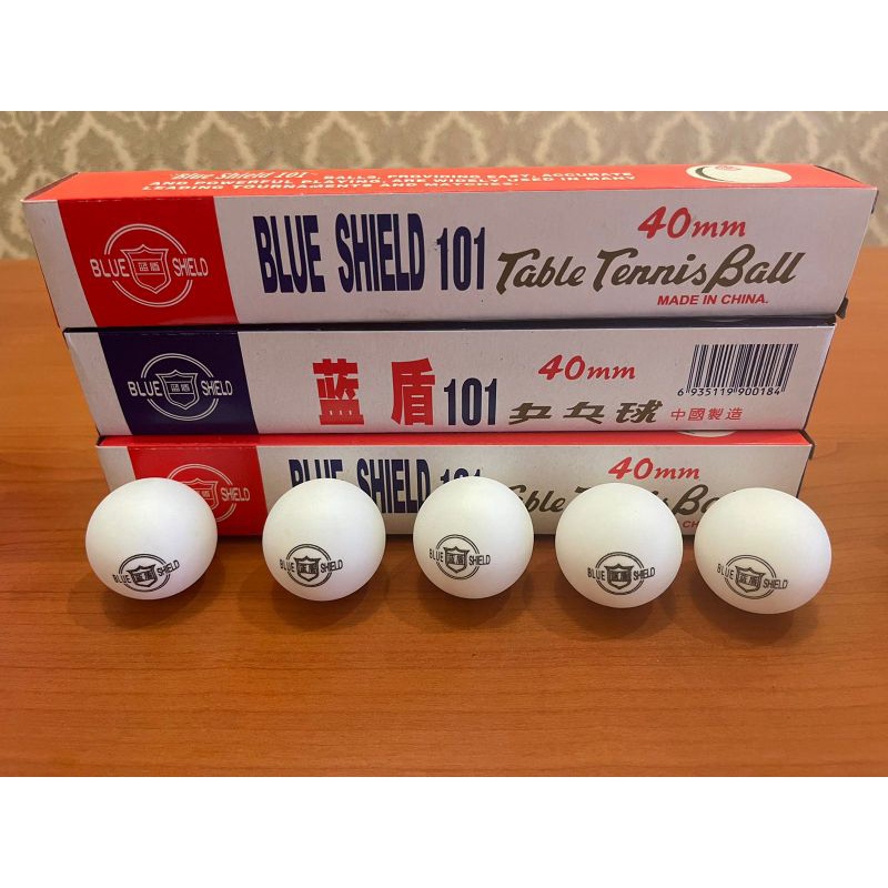 Jual Bola Ping Pong / Ball Tanis meja SHIELD 101 Putih 40mm isi 6 Bola | Shopee Indonesia