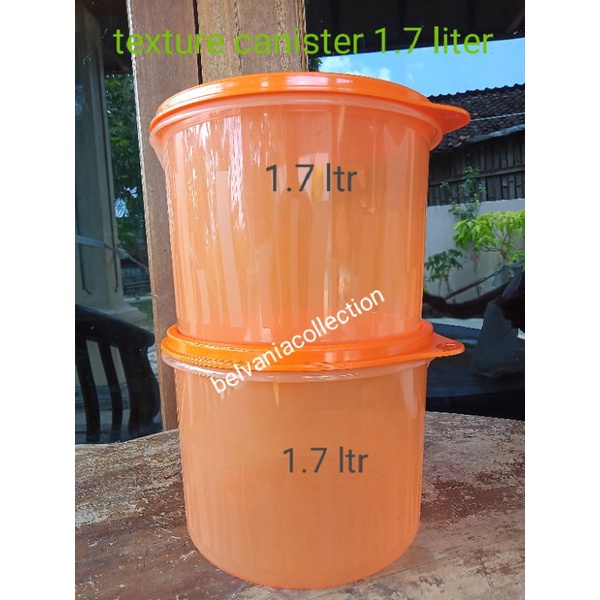 Jual toples texture canister 1.7 liter tupperware ( 1 ) | Shopee Indonesia