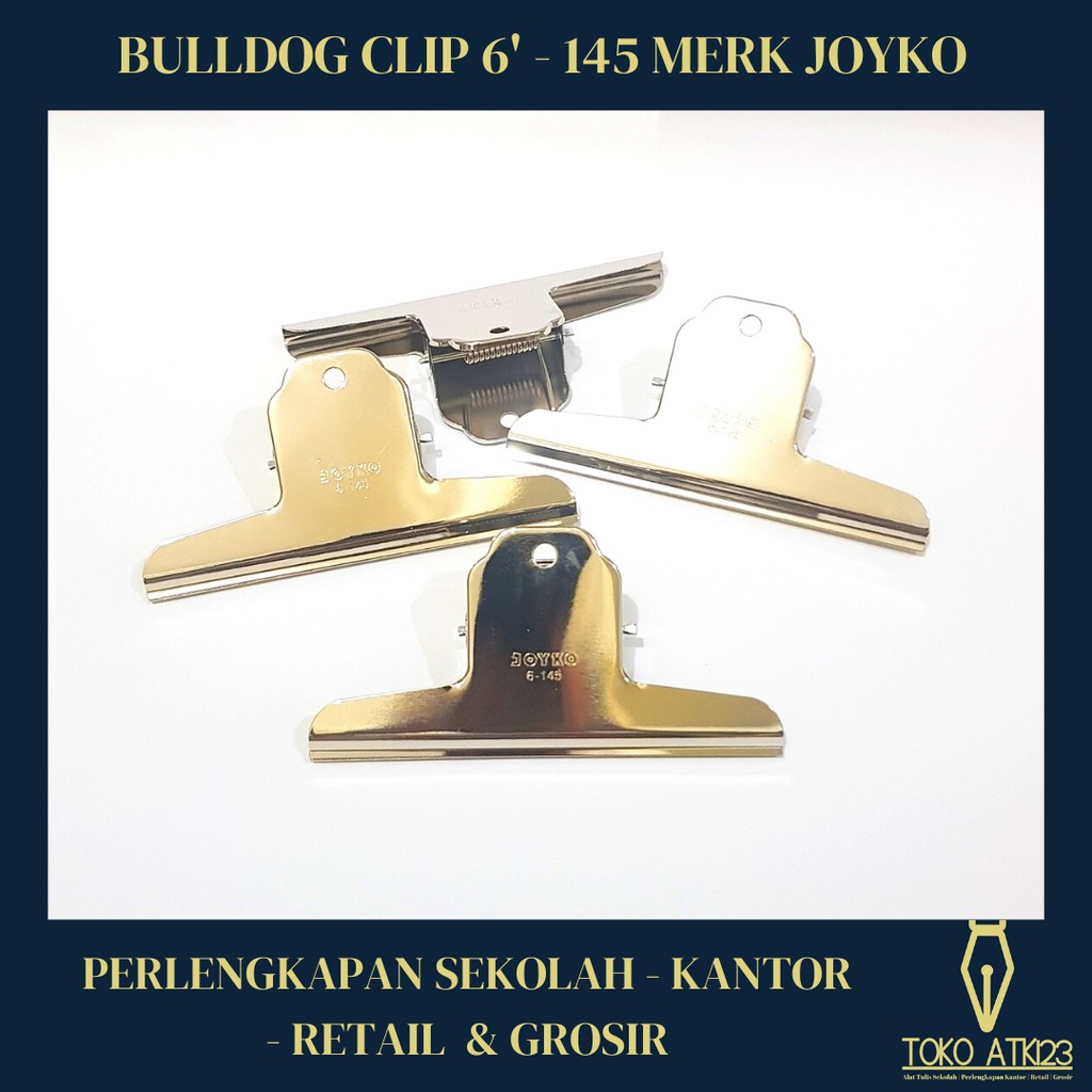 Jual Bulldog Clip / Binder Klip / Penjepit Besar Merk Joyko No. 6 ...