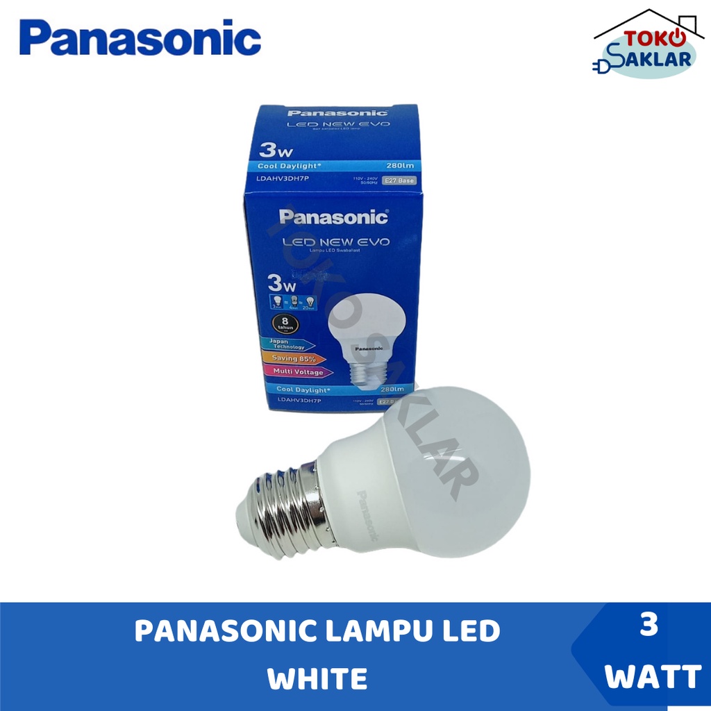 Jual Lampu LED Bulb Panasonic New Evo 3 Watt | Shopee Indonesia