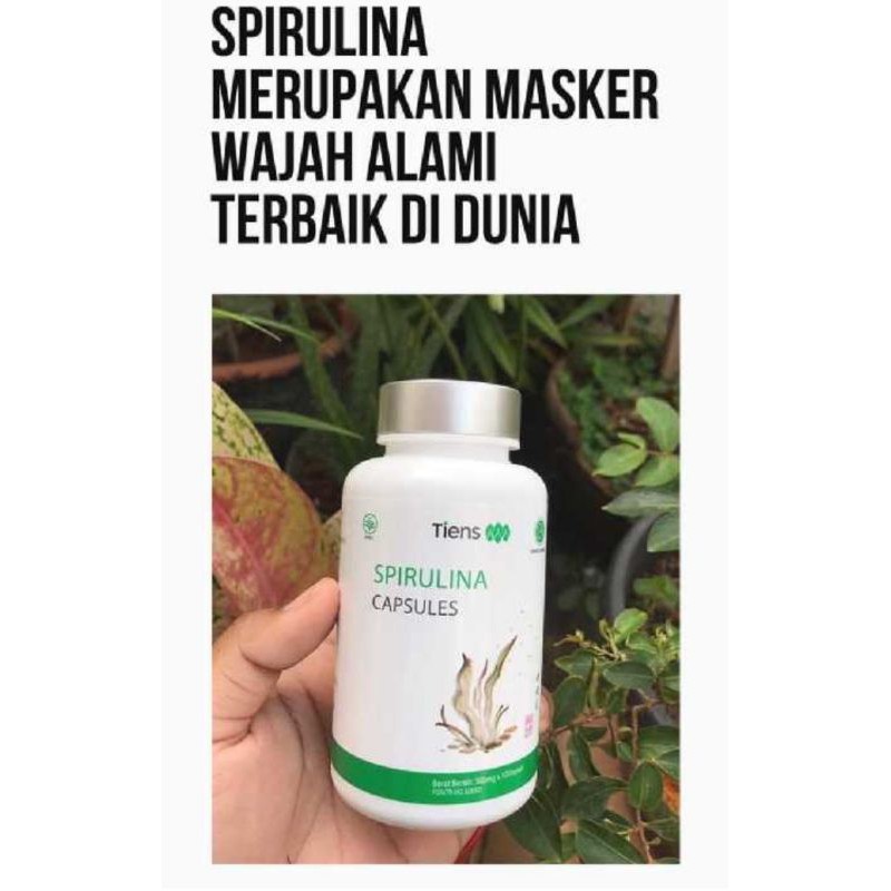 Jual PAKET SILVER | Spirulina Tiens isi 40 Kapsul FREE 20 Kapsul ...