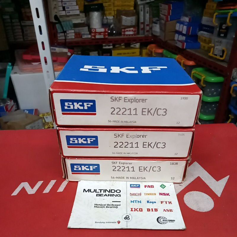Jual Bearing 22211 EK C3 SKF ORIGINAL | Shopee Indonesia