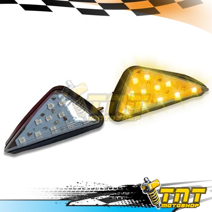 Jual Lampu Sein / Reting Segitiga Tempel Universal CB Ninja R15 RR ...