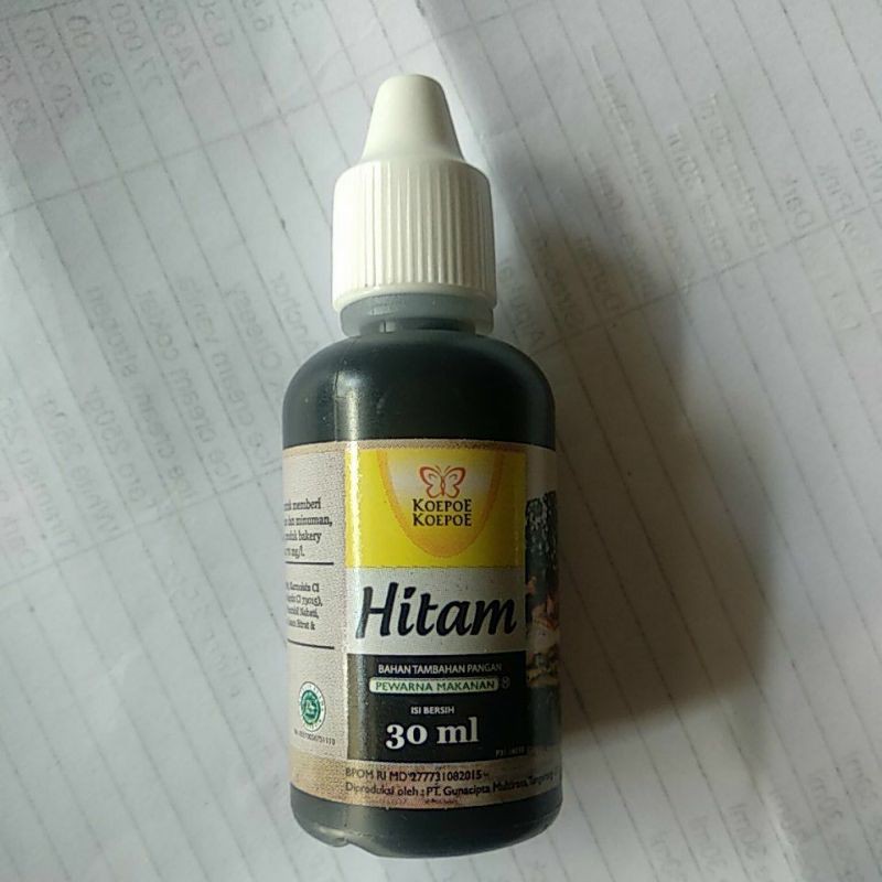 Jual Pewarna Hitam 30 ml Koepoe | Shopee Indonesia