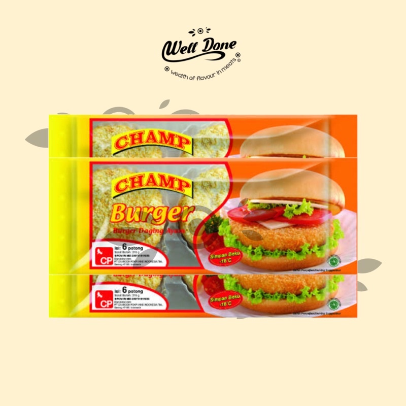 Jual Champ Burger Ayam 315gr | Shopee Indonesia