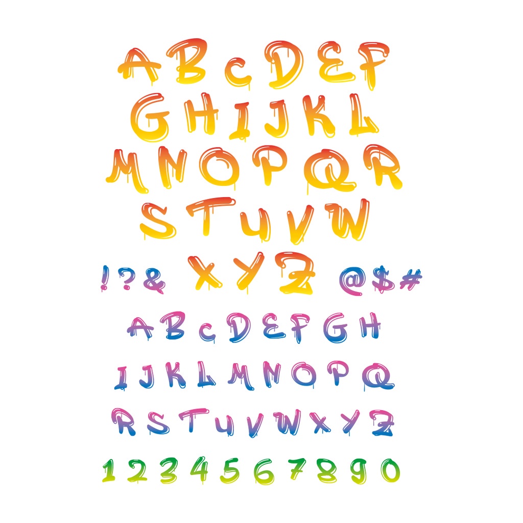 Jual BALLER - Stickers Set Grafity Font ( Sticker Koper ) | Shopee ...