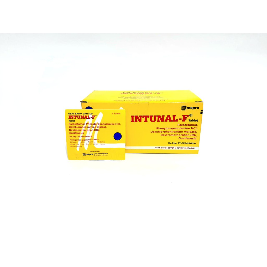 Jual Intunal-F (1 Box = 25 Strip = 100 pcs) | Shopee Indonesia