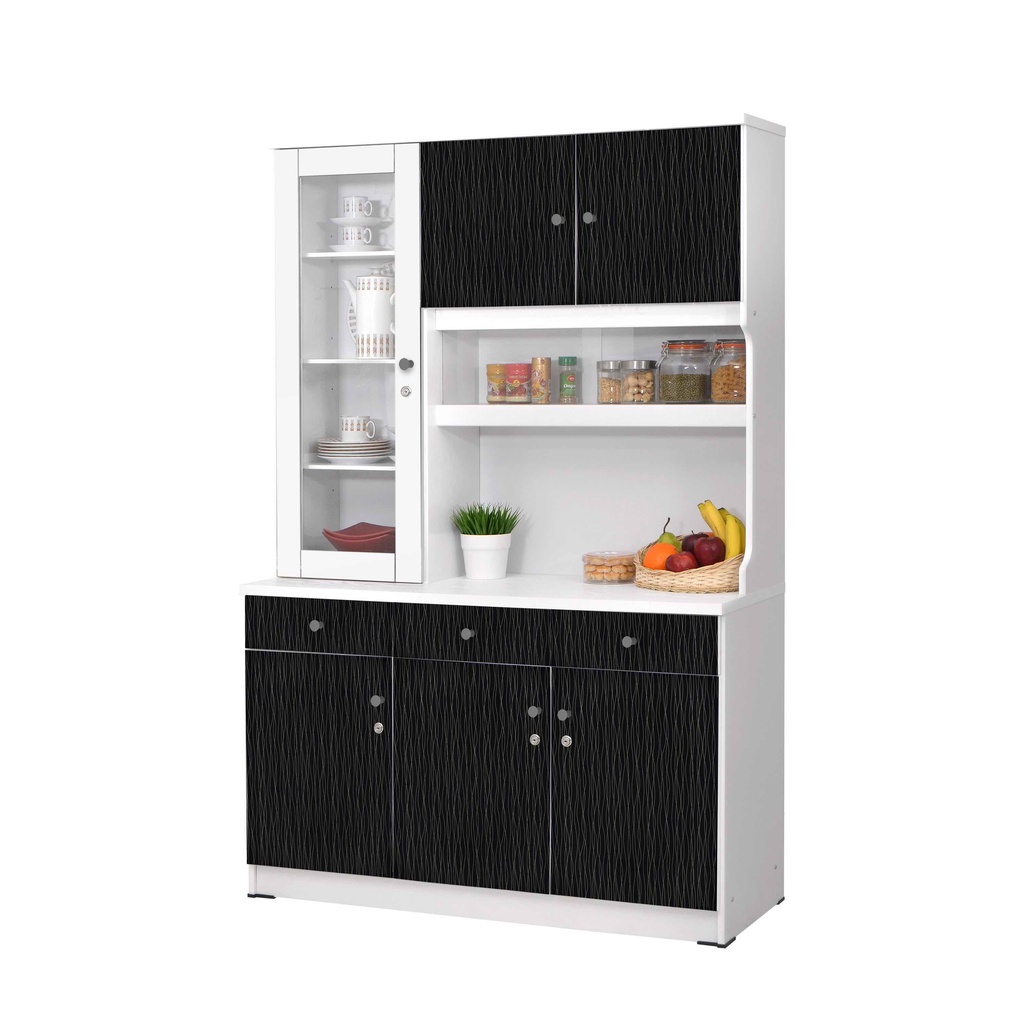 Jual Kitchen Set Lemari Sayur Lemari Dapur Rak Piring Minimalis 3 Pintu ...