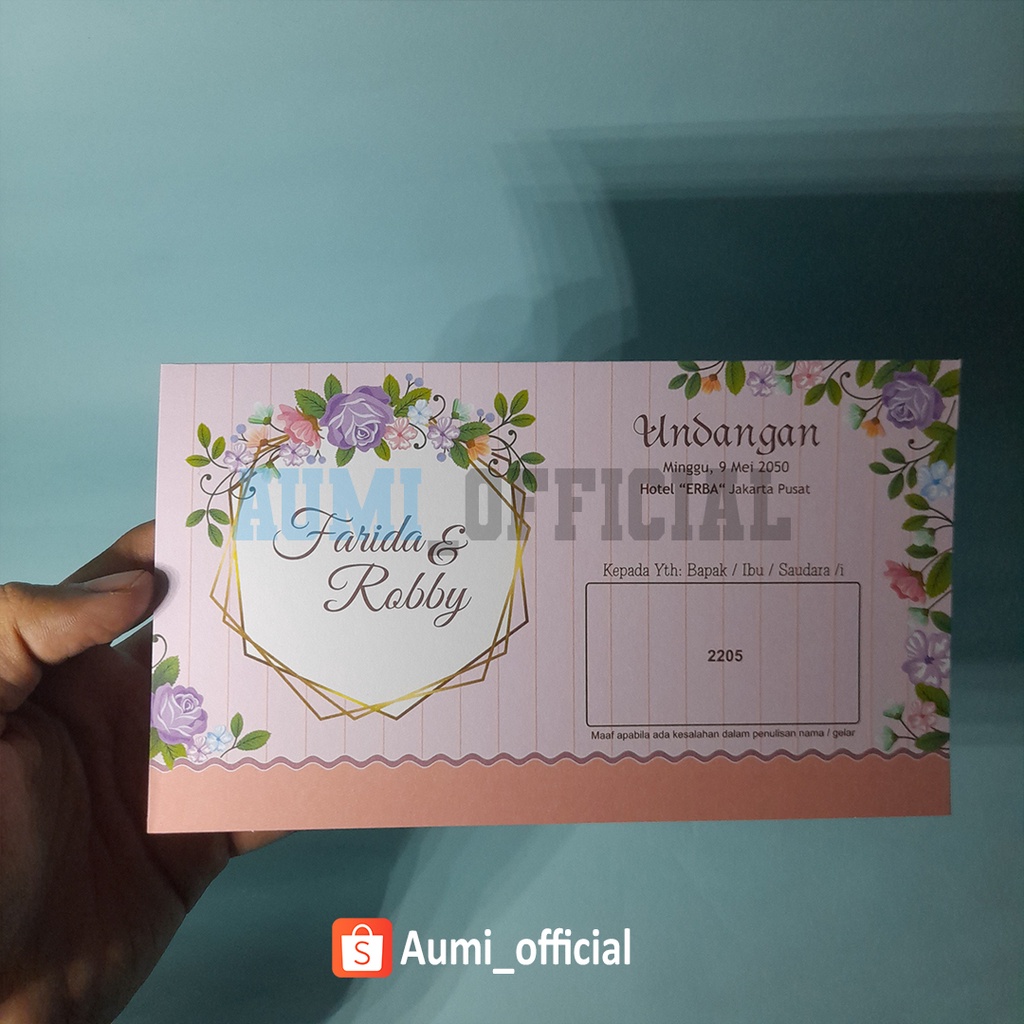 Jual Blangko Undangan Erba 2205 Undangan pernikahan Bisa dicetak ...