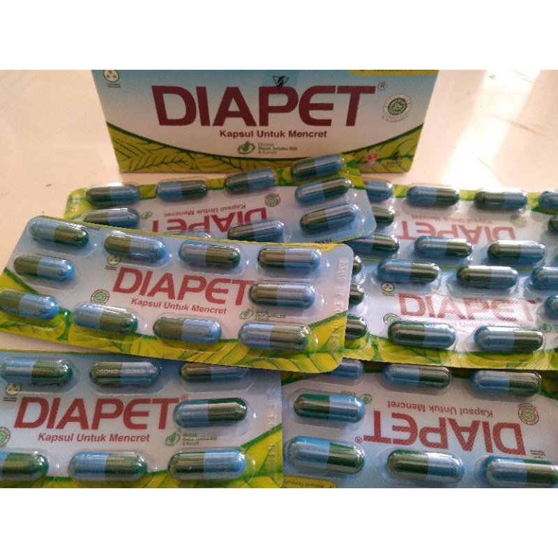 Jual kapsul untuk mencret DIAPET 1 strip @10 kapsul | Shopee Indonesia