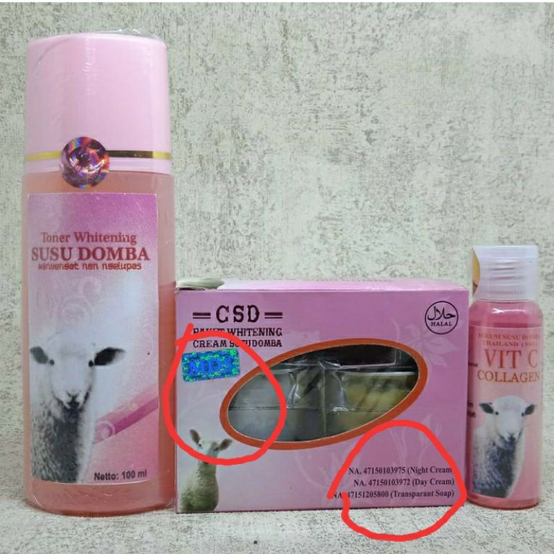 Jual CSD UKURAN BESAR 30GR / CREAM SUSU DOMBA/HOLOGRAM MDS BIRU 100% ...