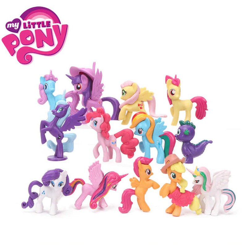 Jual Set 13pc My Little Pony Figure Mainan Miniatur Toppers Kuda Poni ...