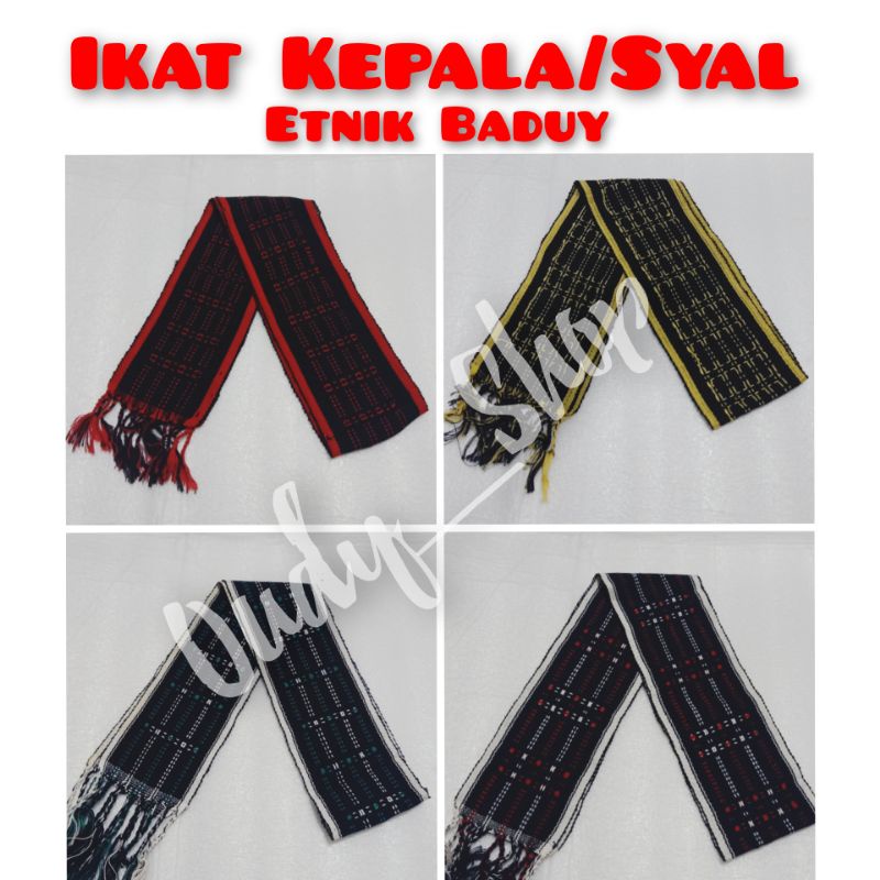 Jual Syal Ikat Kepala Tenun Rajut Khas Suku Baduy Lebak Banten | Shopee ...
