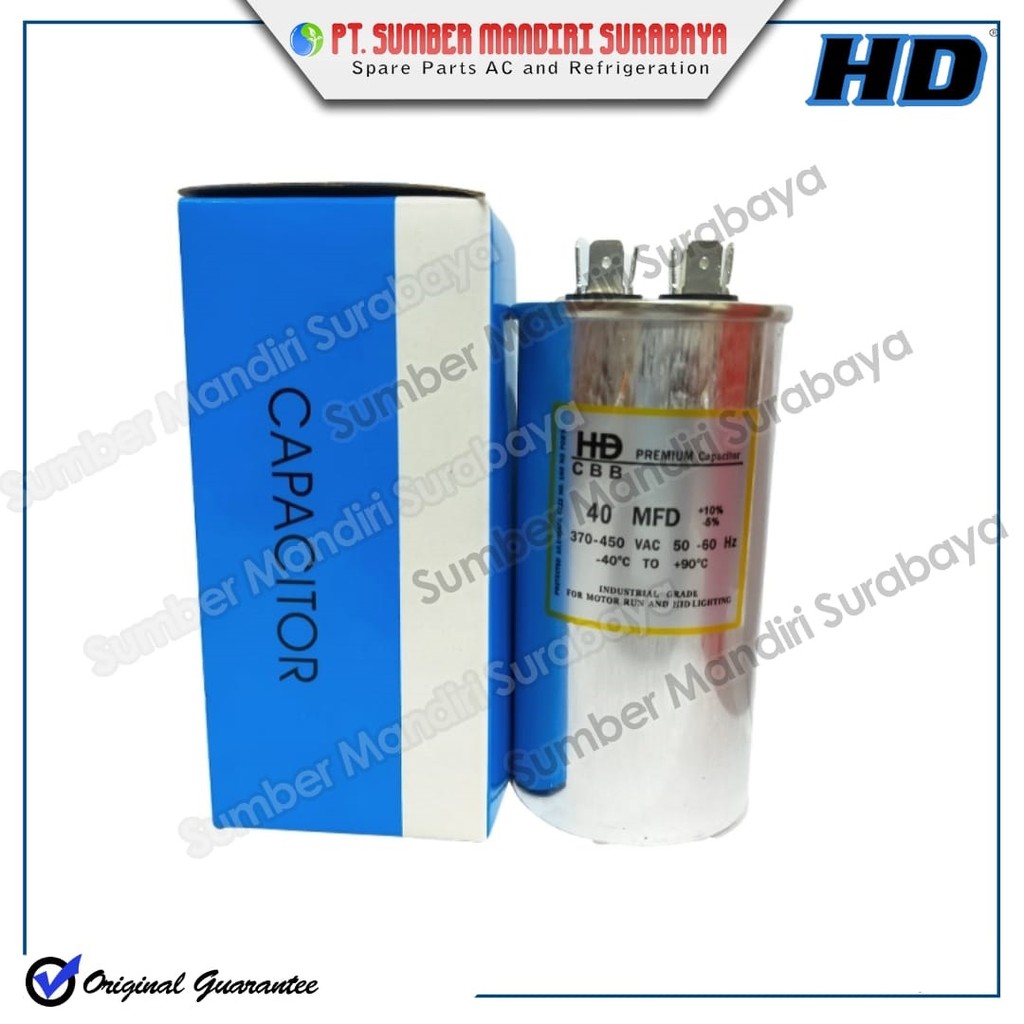 Jual Capacitor AC 40 MF HD Premium / Kapasitor AC 40 uF 450V | Shopee Indonesia