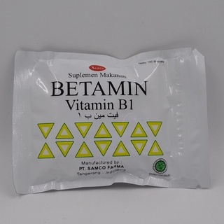 Jual BETAMIN B1 100 MG suplement makanan - VITAMIN B1 - VIT B1 VITAMIN ...