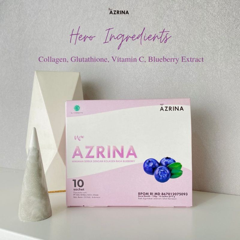Jual [NEW] AZRINA COLLAGEN DRINK Gluta Perfect Whitening 1 BOX isi 10 ...