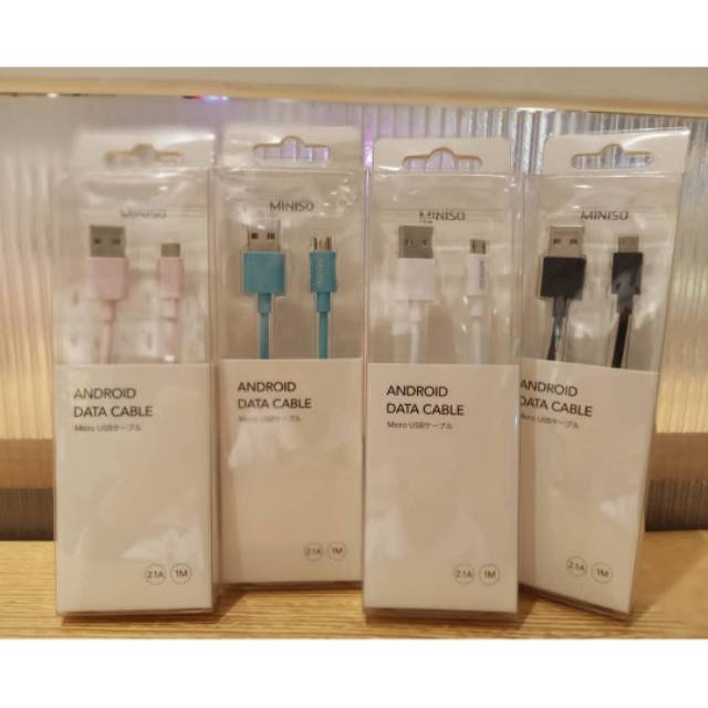 Jual Kabel data / usb cable charge Miniso ( android micro ) | Shopee ...