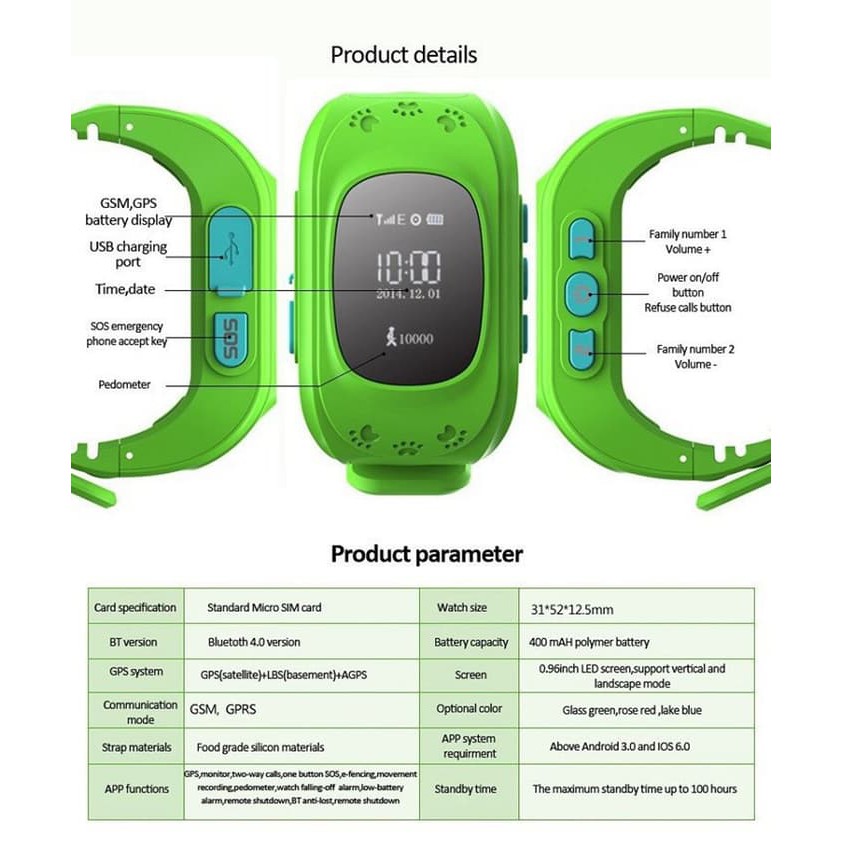Jual Hee kak kami ada Smartwatch Q50 / Q50 Smart Watch for Kids with ...