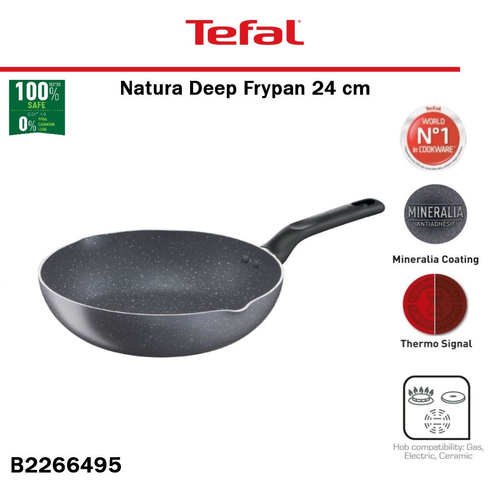 Jual Tefal Natura Deep Frypan Wok 24cm | Shopee Indonesia