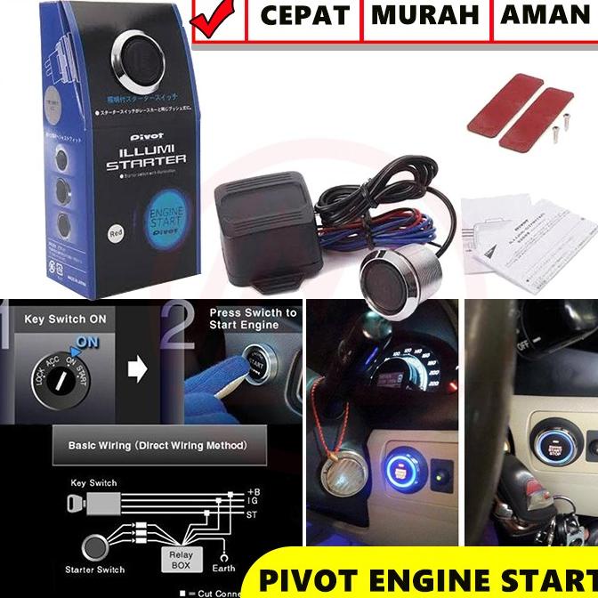 Jual START STOP CAR ENGINE PUSH BUTTON KEYLESS PIVOT | Shopee Indonesia