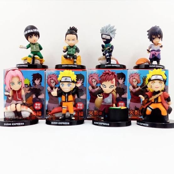 Jual Action figure naruto chibi set g (8pc) | Shopee Indonesia