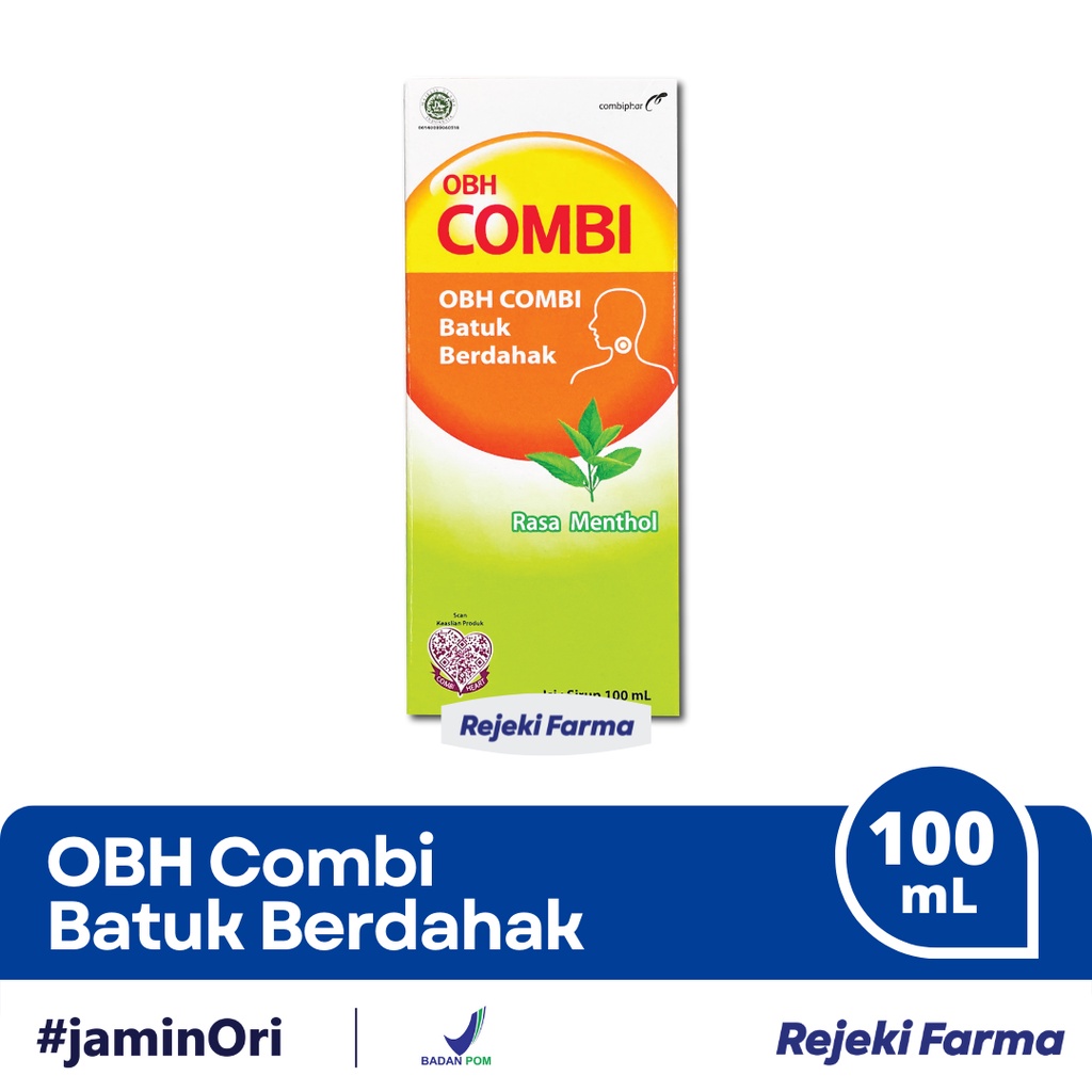 Jual OBH Combi Batuk Berdahak 100 ML - Rasa Menthol 100ml Sirup Syrup ...