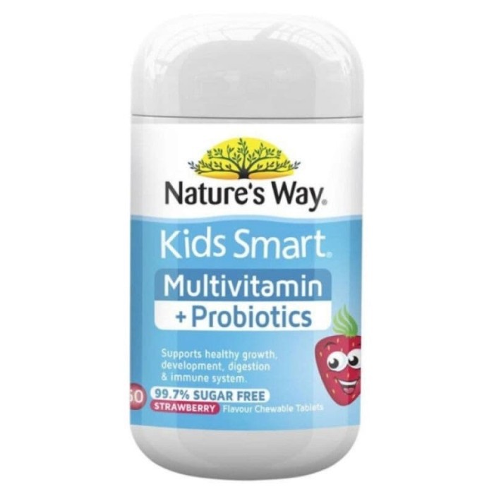 Jual Nature's Way Kids Smart Multivitamin + Probiotics 50 Tablets ...