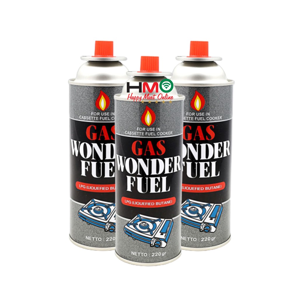 Jual Wonderfuel Gas Isi Ulang Kompor Portable Gas Kaleng 220 Gram ...
