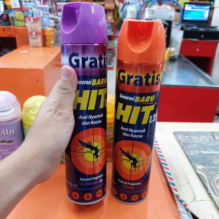 Jual PCS 450ML - HIT ANTI NYAMUK SPRAY AEROSOL / OBAT NYAMUK SEMPROT ...