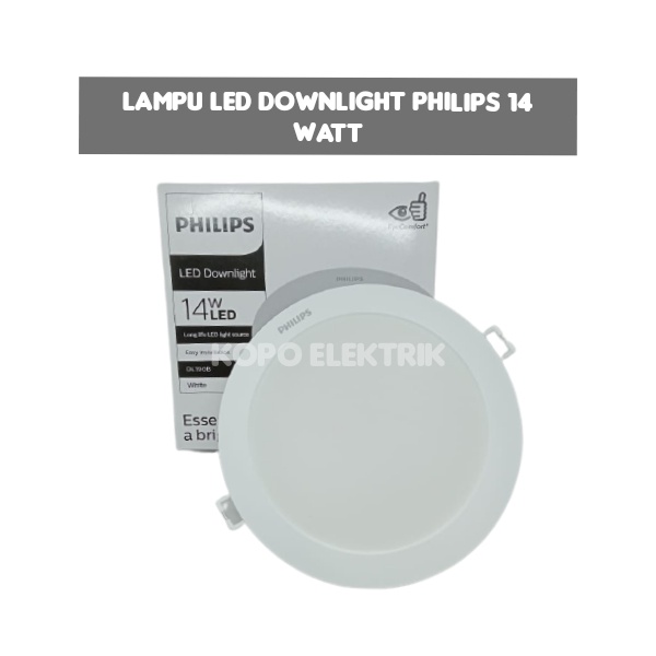 Jual Lampu Led Downlight 14w Philips Eridani DL190B 14 Watt - Bulat ...