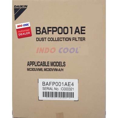 Jual Hepa Filter DAIKIN / Dust Collection Filter MC30VVM-H | Shopee ...
