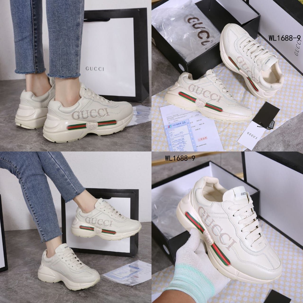 Jual Sepatu GUCCI RHYTON CLASSIC WL1688-9 ZXC 50 impor batam reseller ...