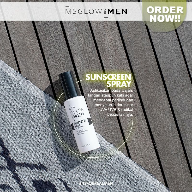 Jual Ms Glow For Men - Power Serum Energy Bright Cream Facial Wash. Ms ...