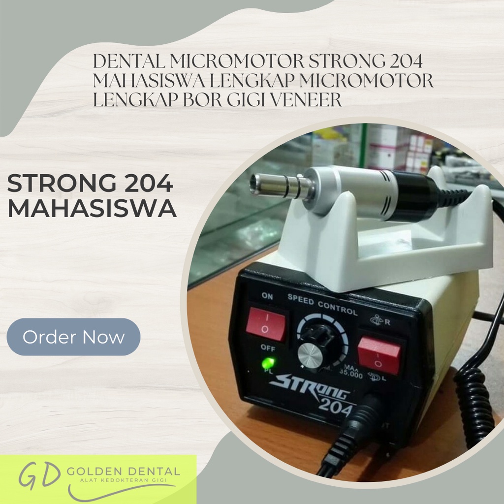 Jual Dental micromotor strong 204 mahasiswa LENGKAP micromotor lengkap ...