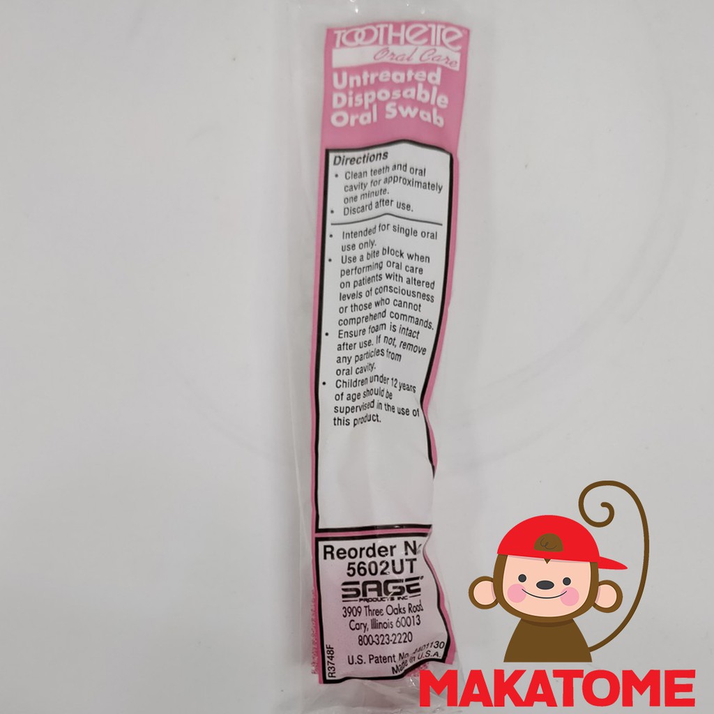 Jual Talktools Toothette Untreated Disposable Oral Swab Toothies talk ...