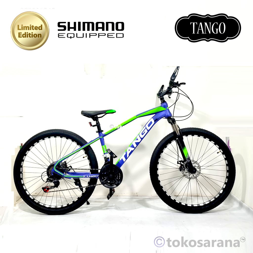 Jual Sepeda Gunung Tango 2031 Limited Edition 3x8-MD 26 Inch Hi-Ten Steel 3 x 8 Speed Suspension ...