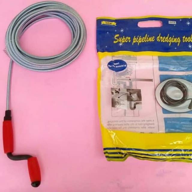 Jual pipe cleaner 8mmx 10 meter / alat pembersih pipa tersumbat manual | Shopee Indonesia