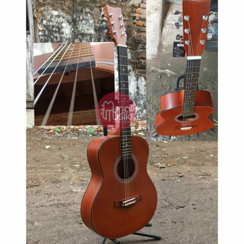Jual Gitar Akustik Tanam Besi Pemula Recomend | Shopee Indonesia