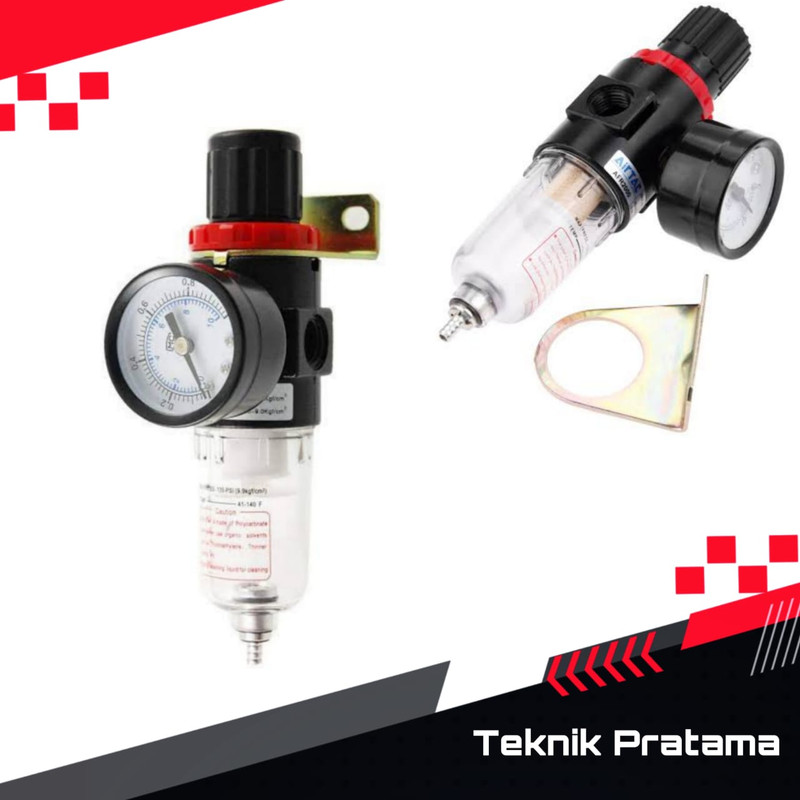 Jual AIR FILTER Regulator untuk ANGIN with gauge ukuran 1/4" | Shopee ...