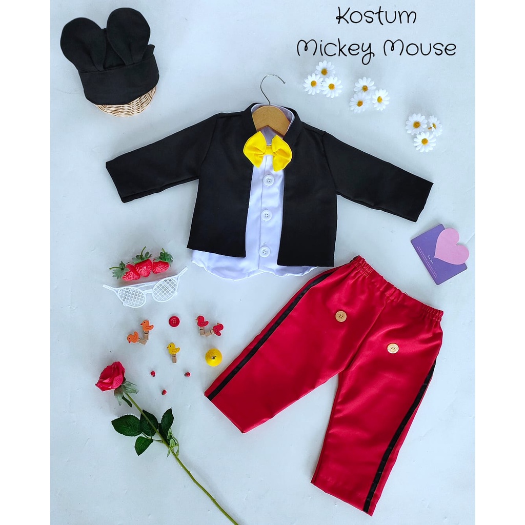 Jual BAJU ANAK KOSTUM MICKEY MOUSE NEWBORN / KOSTUM ANAK-ANAK / KOSTUM ...