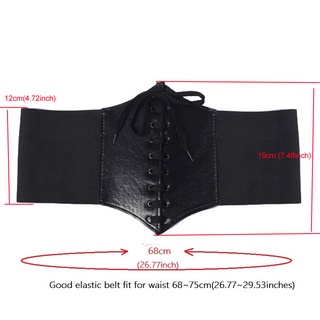 Jual Faux Leather Corset Belt Fashion Sabuk Korset Hitam Korset Rose ...