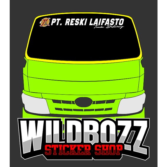 Jual sticker kaca truk ( DESAIN CUSTOM ) cutting sticker | Shopee Indonesia